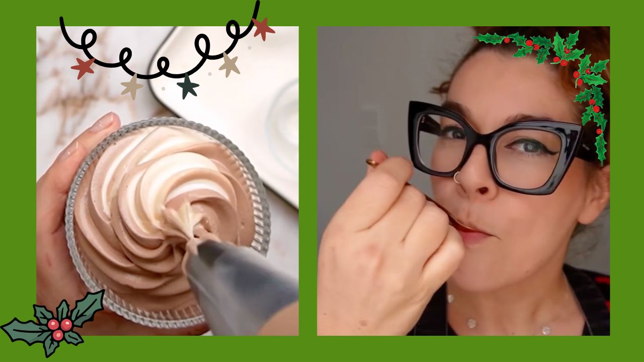 A mousse bicolor mais cremosa do Natal: Receita Filipa Gomes